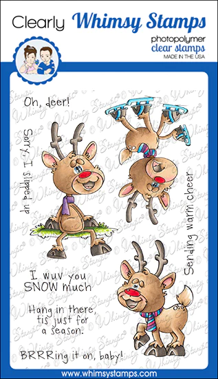 Whimsy Stamps - Reindeer Time Clear Stamps, Whimsy Stamps - Stamps ...